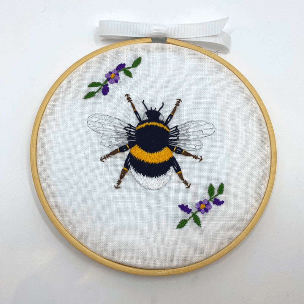 Easy Hand Bee Embroidery Kit for Beginners - Treasure Kave Embroidery