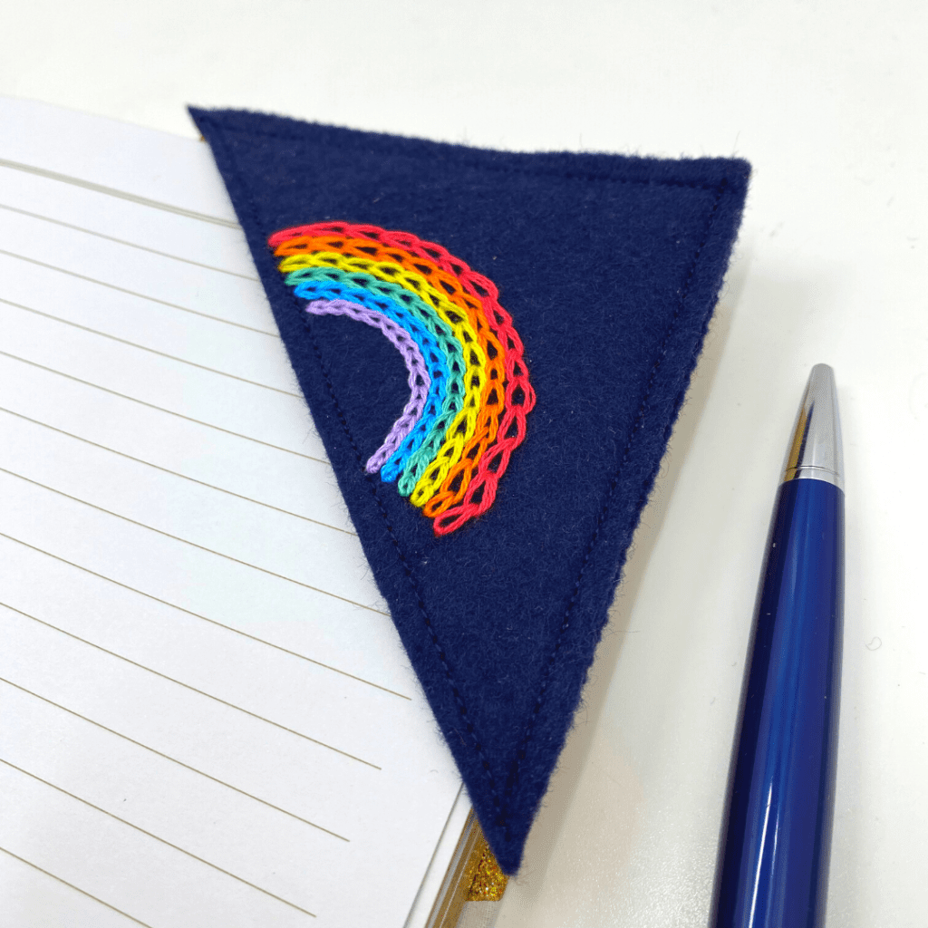 Embroidered corner bookmark, Book lovers gift, Bookmarks - Treasure ...