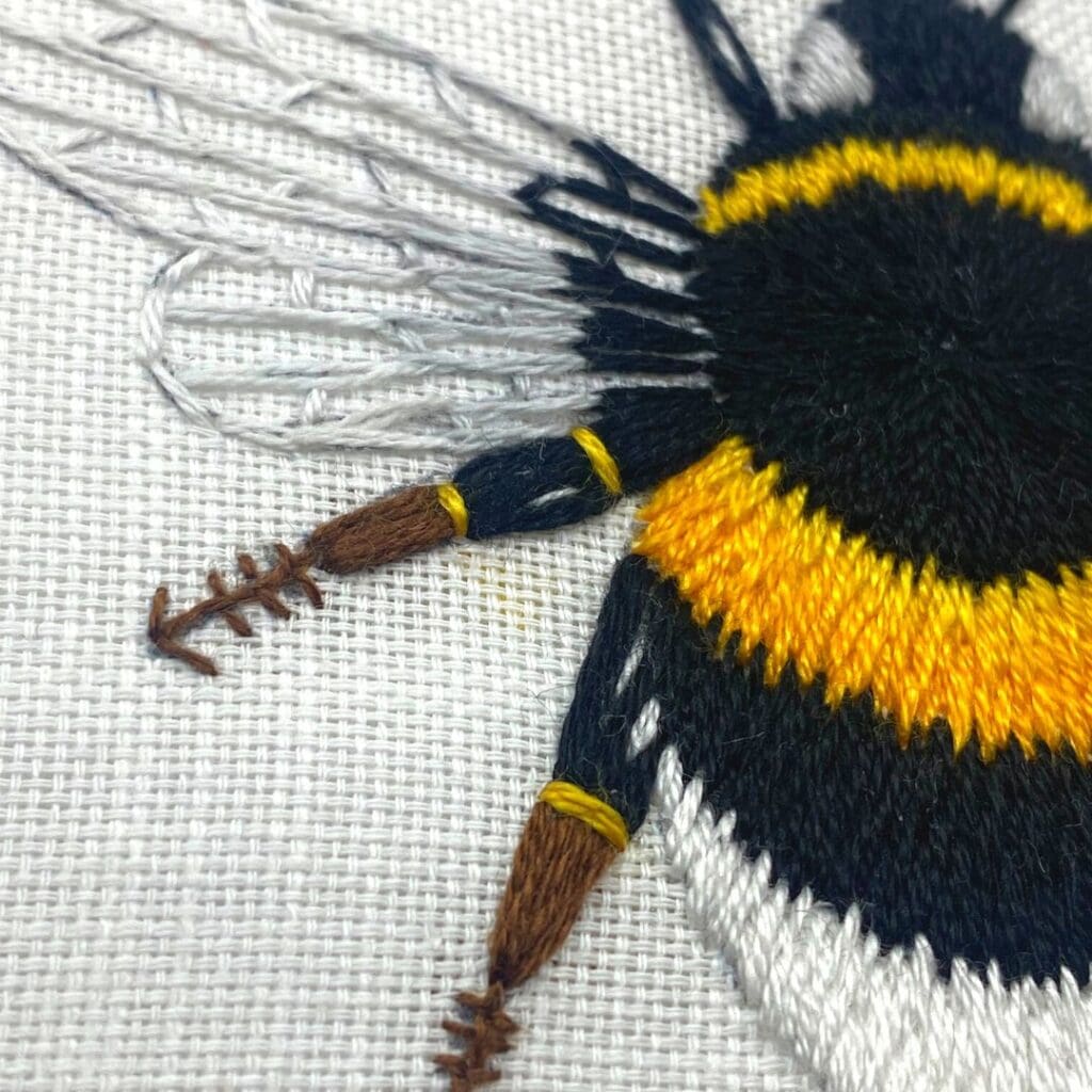 Easy Hand Bee Embroidery Kit for Beginners - Treasure Kave Embroidery