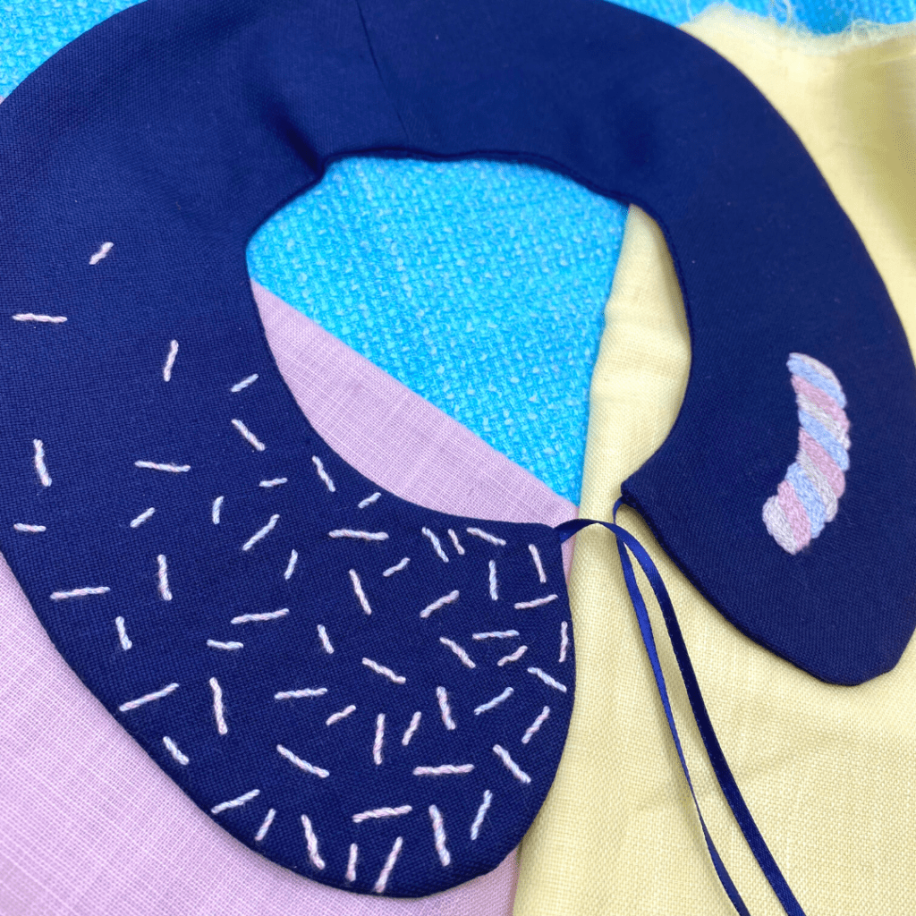 Hand embroidered Cotton Removable Collar, Detachable collar, Layering ...