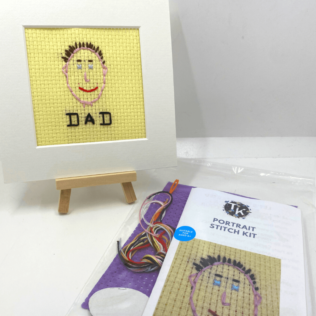Portrait embroidery kit, Kids crafting kit, Summer holiday crafting, My ...