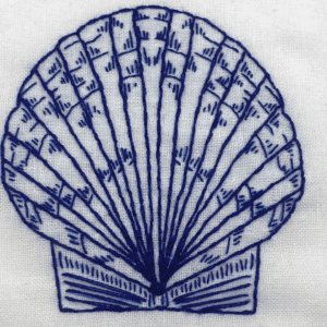 Pearl shell embroidery kit