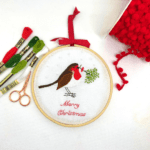 Christmas Robin Embroidery kit