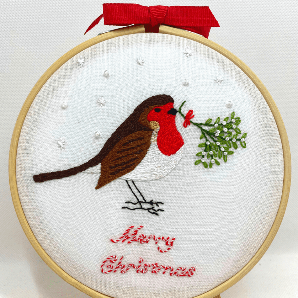 Christmas Robin Embroidery kit
