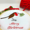 Christmas Robin Embroidery kit