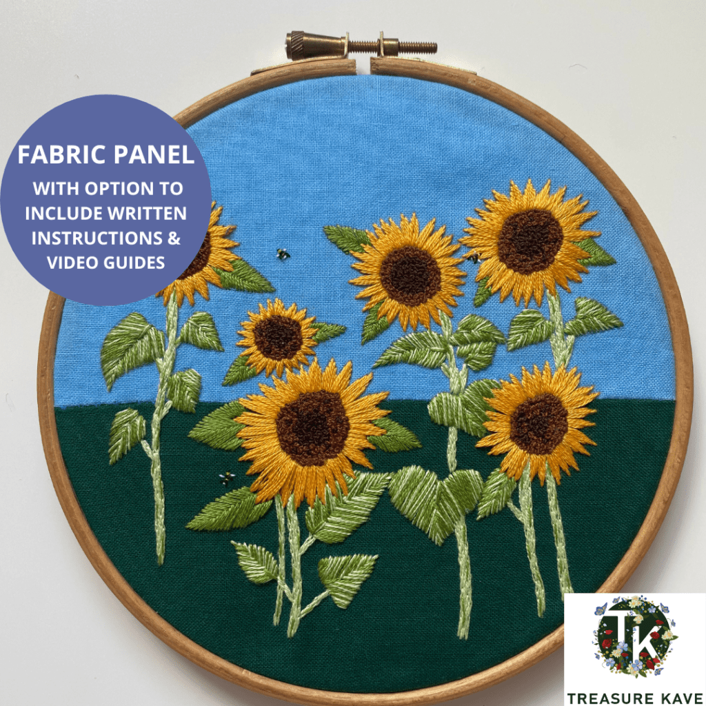 Embroidery patterns, panels and stick & stitch - Treasure Kave