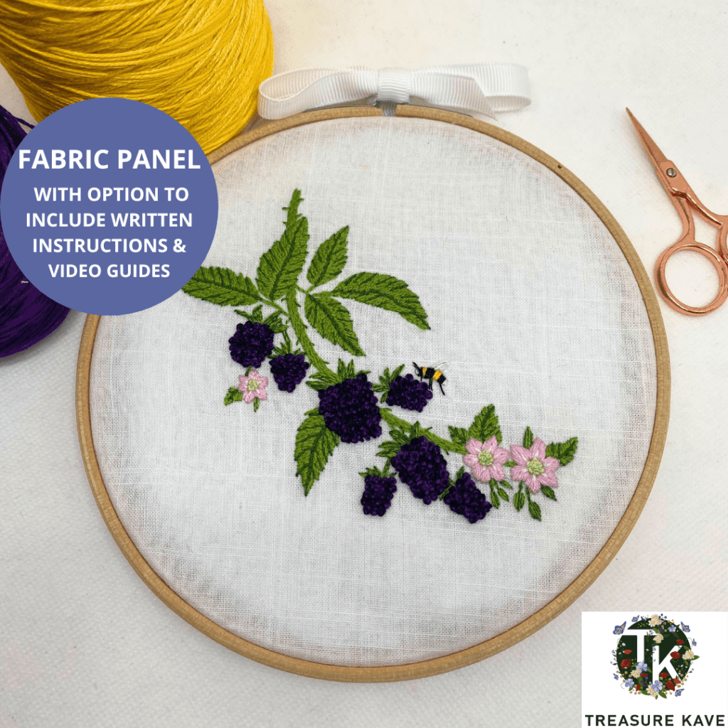 Embroidery patterns, panels and stick & stitch - Treasure Kave Embroidery