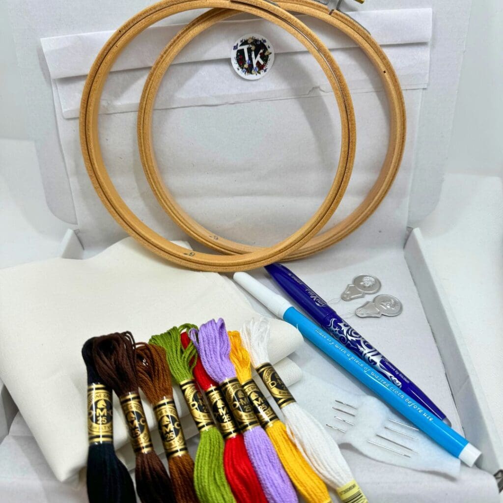 Embroidery starter Kit, Beginners embroidery kit, Let’s get stitching ...