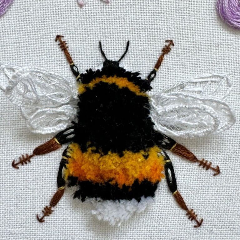 3D Bee Embroidery Kit, Stumpwork embroidery kit, Craft gift ...