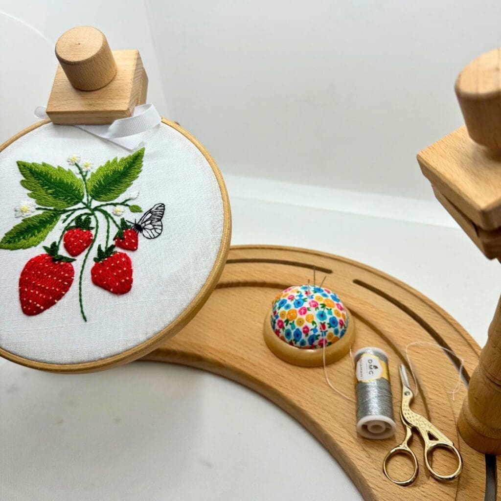 Tabletop embroidery stand - Treasure Kave Embroidery