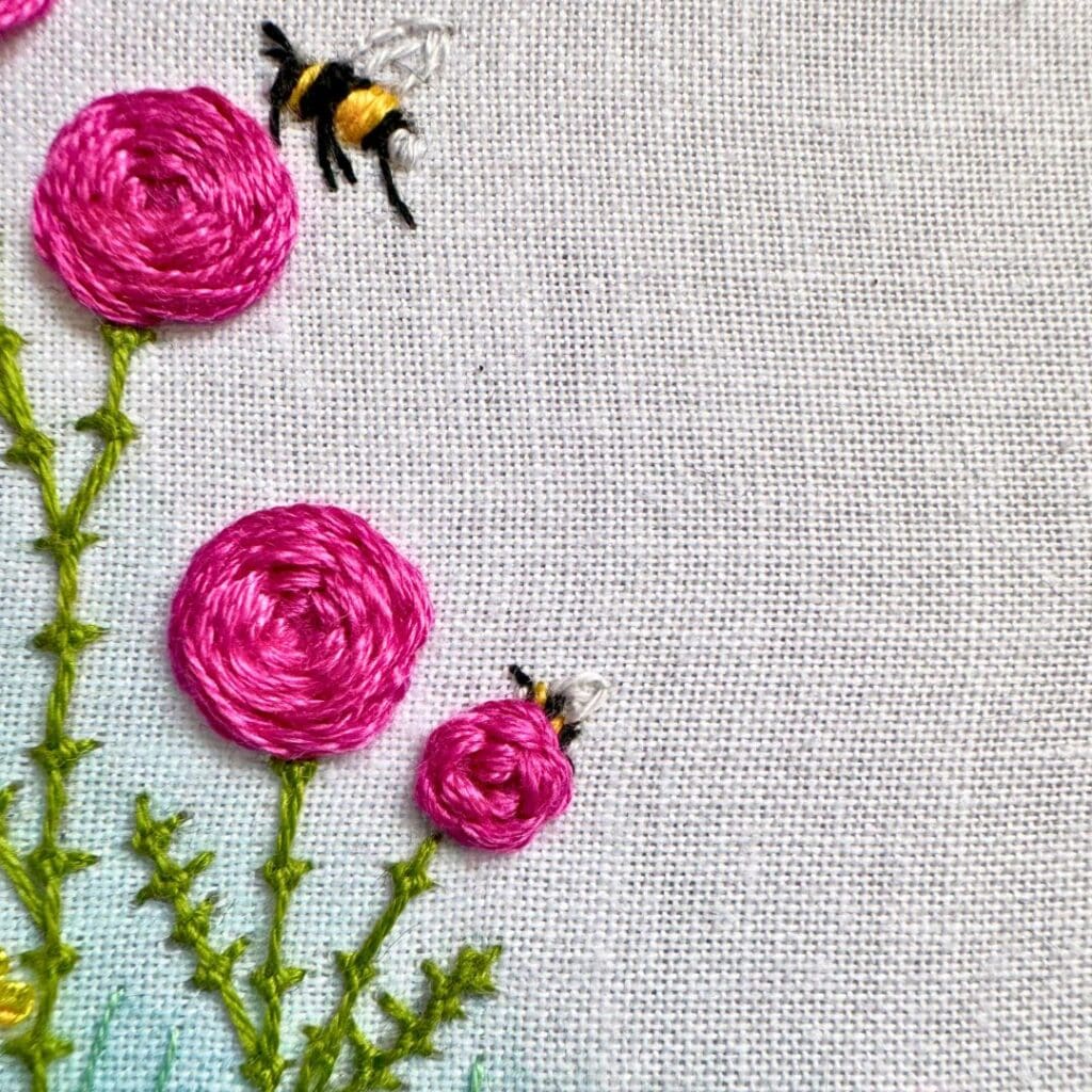 Flower Garden Embroidery Kit, Beginner flower embroidery kit, Craft ...